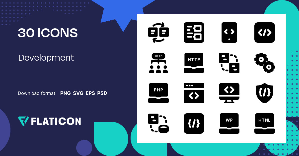 Pack de iconos Development | Solid | 30 Iconos .SVG