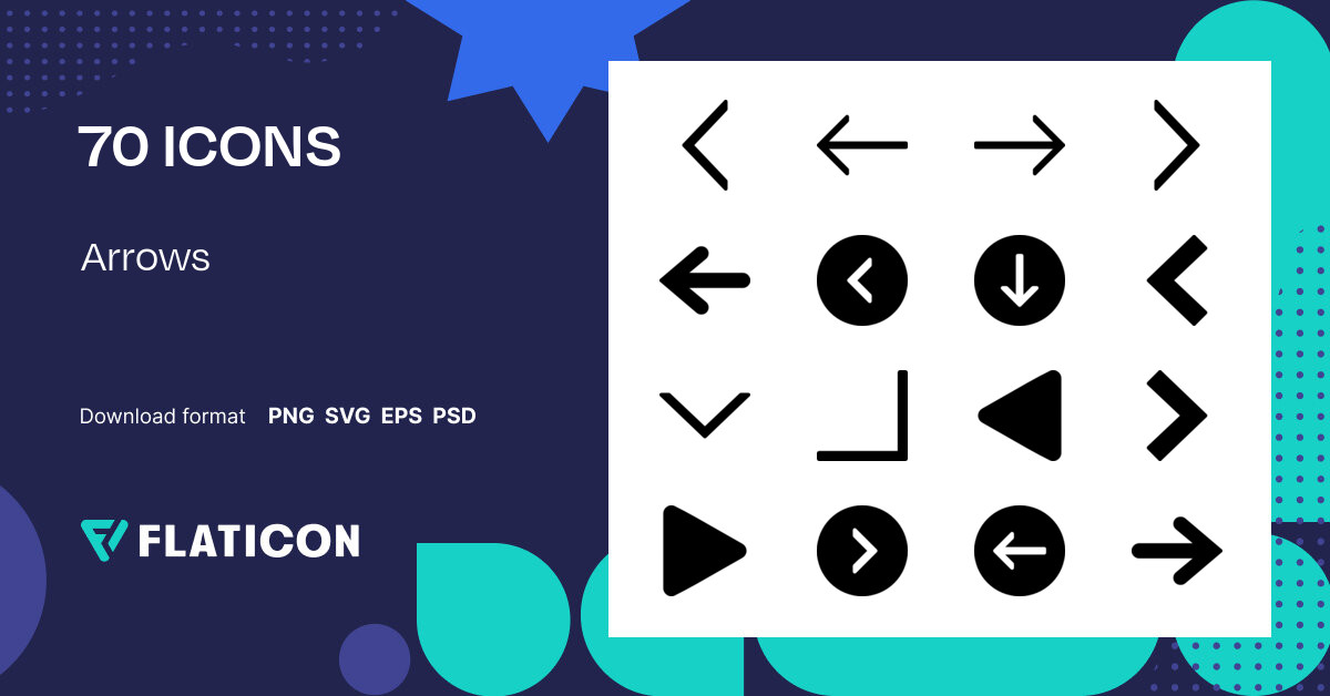 Arrows Icon Pack | Fill | 70 .SVG Icons