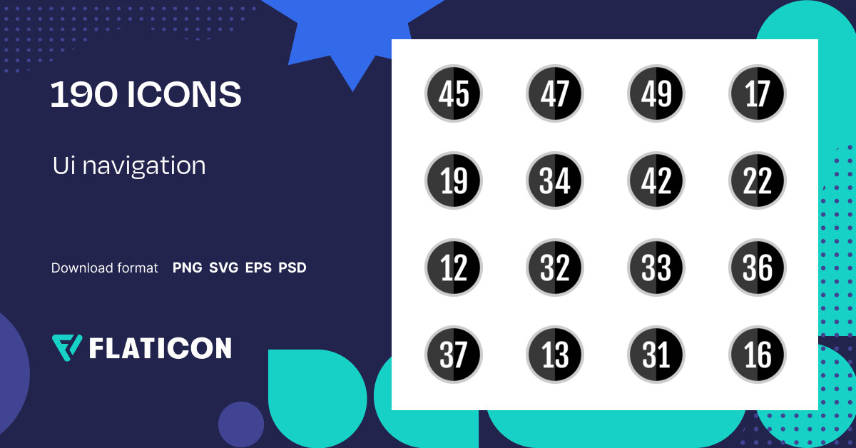 Ui navigation Icon Pack | 190 .SVG Icons