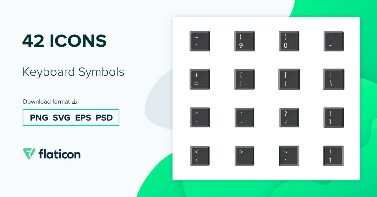 Pack De Iconos Keyboard Symbols Color Fill 42 Iconos SVG