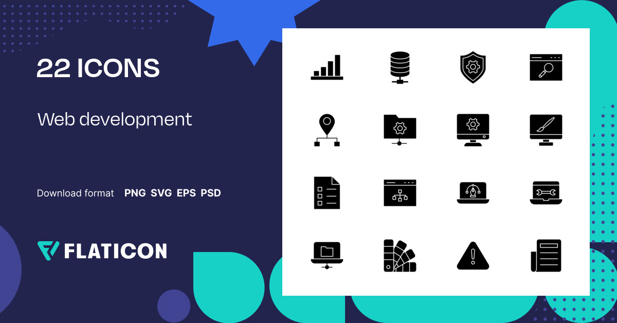 Web development Icon Pack | Fill | 22 .SVG Icons