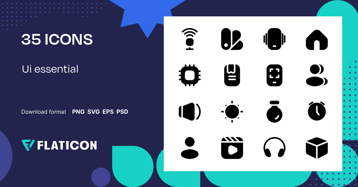 Ui essential Icon Pack | 35 .SVG Icons