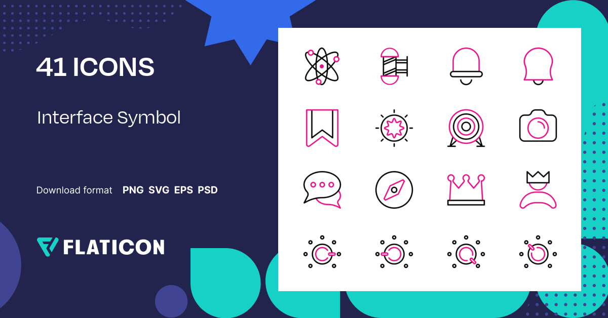 Interface Symbol Icon Pack | Color outline | 41 .SVG Icons