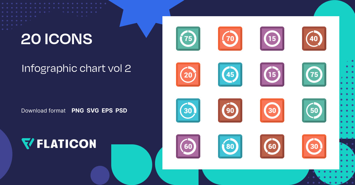 Infographic chart vol 2 Icon Pack | 20 .SVG Icons