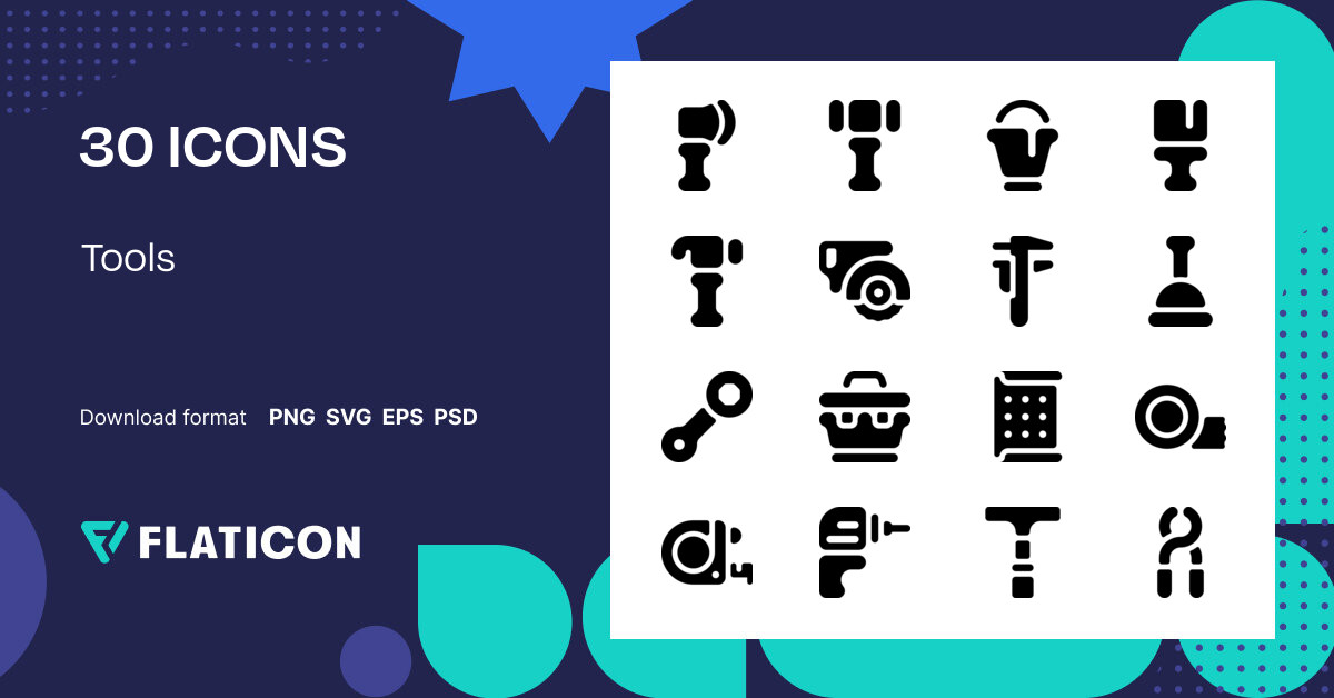 Tools Icon Pack | 30 .SVG Icons