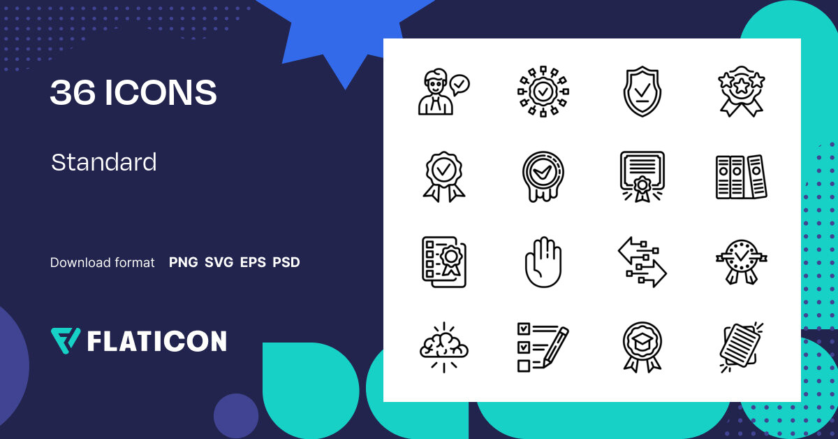Standard Icon Pack | Outline | 36 .SVG Icons