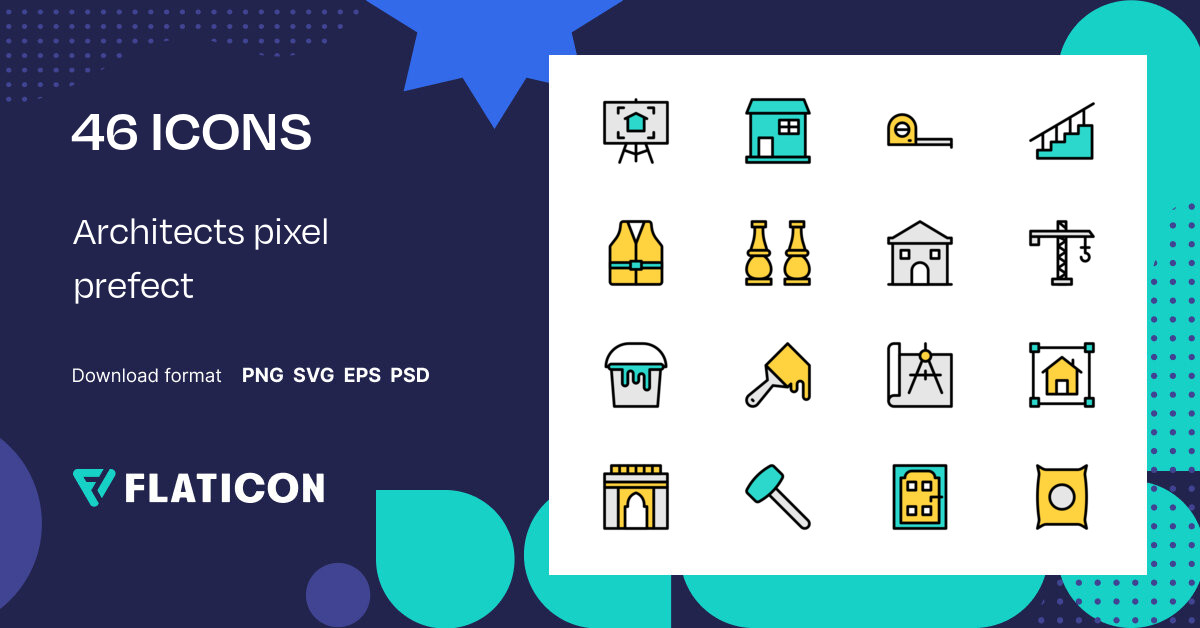Architects pixel prefect Icon Pack | Color lineal-color | 46 .SVG Icons Architects pixel prefect Icon Pack | Color lineal-color | 46 .SVG Icons
