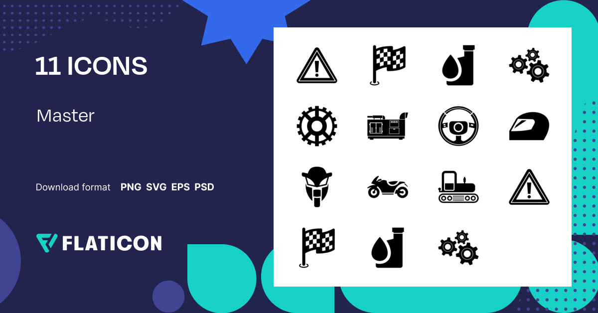 Master Icon Pack | 11 .SVG Icons