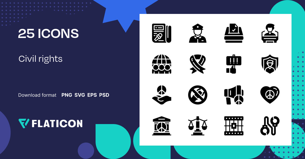 Civil rights Icon Pack | 25 .SVG Icons