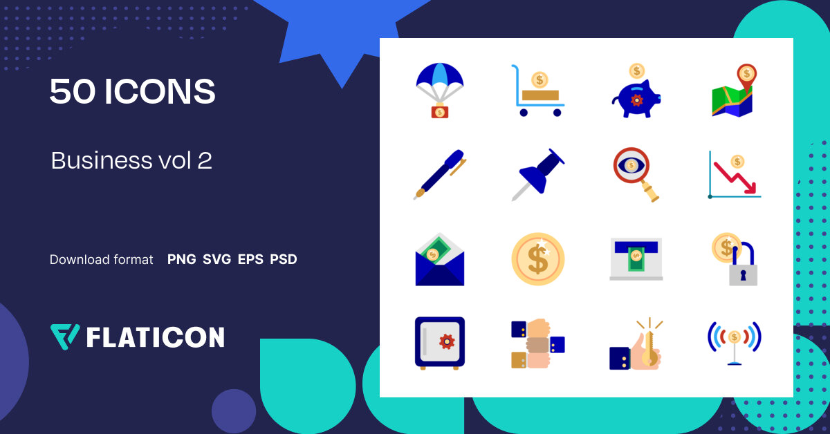 Business vol 2 Icon Pack | 50 .SVG Icons