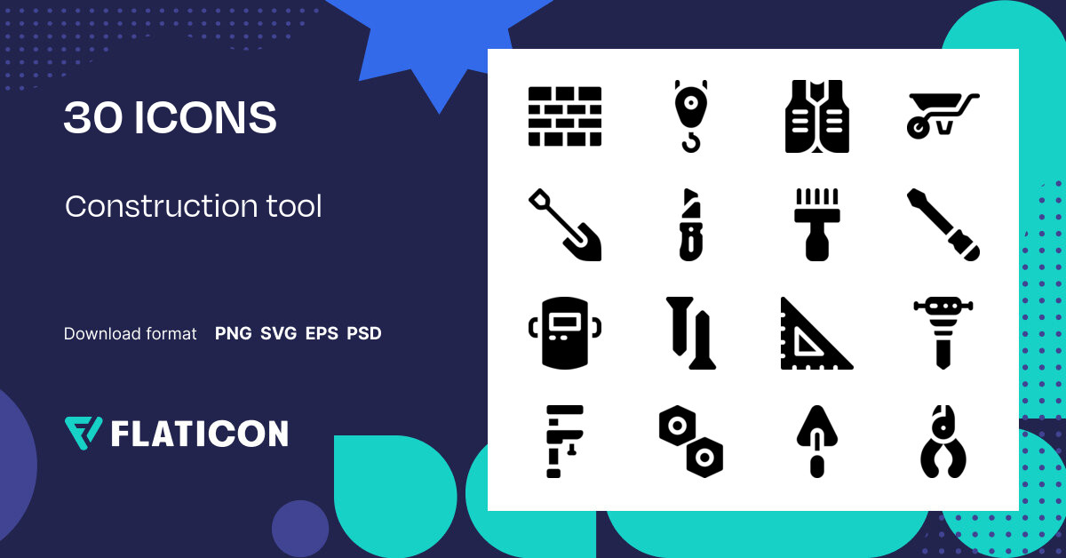 Construction tool Icon Pack | 30 .SVG Icons