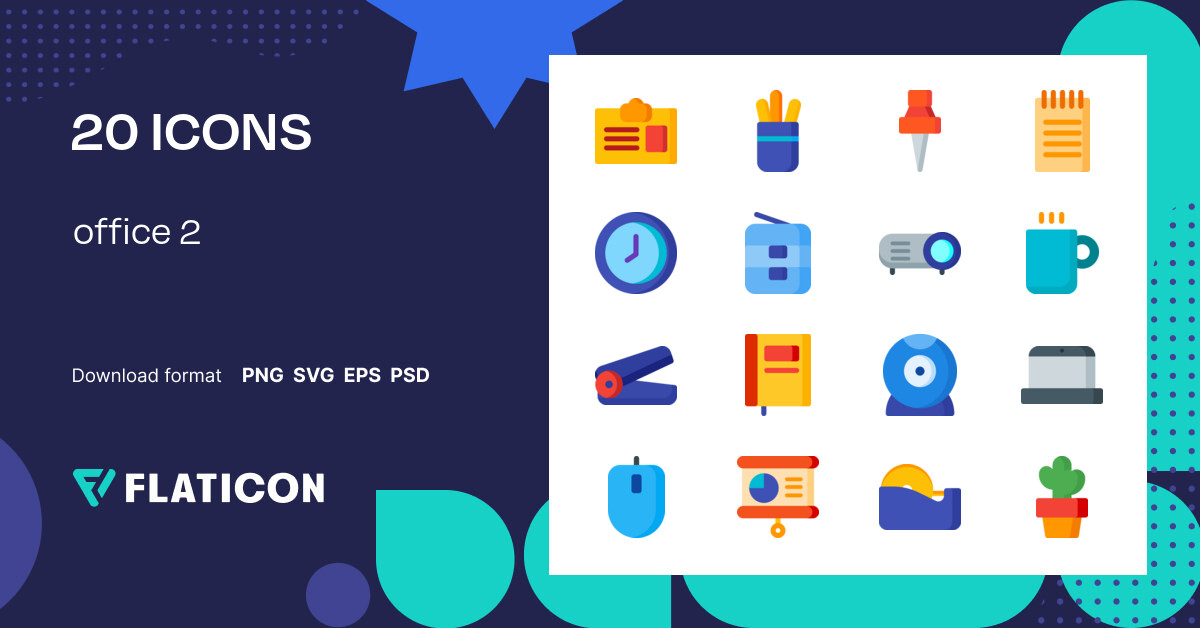 Office 2 Icon Pack | 20 .SVG Icons