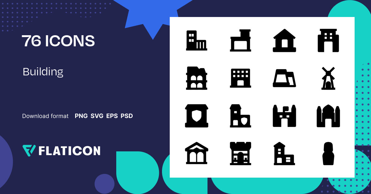 Building Icon Pack | 76 .SVG Icons