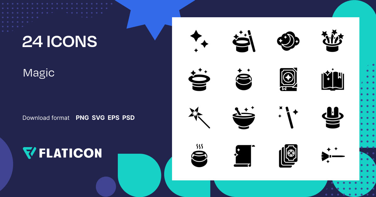 Magic Icon Pack | Glyph | 24 .SVG Icons