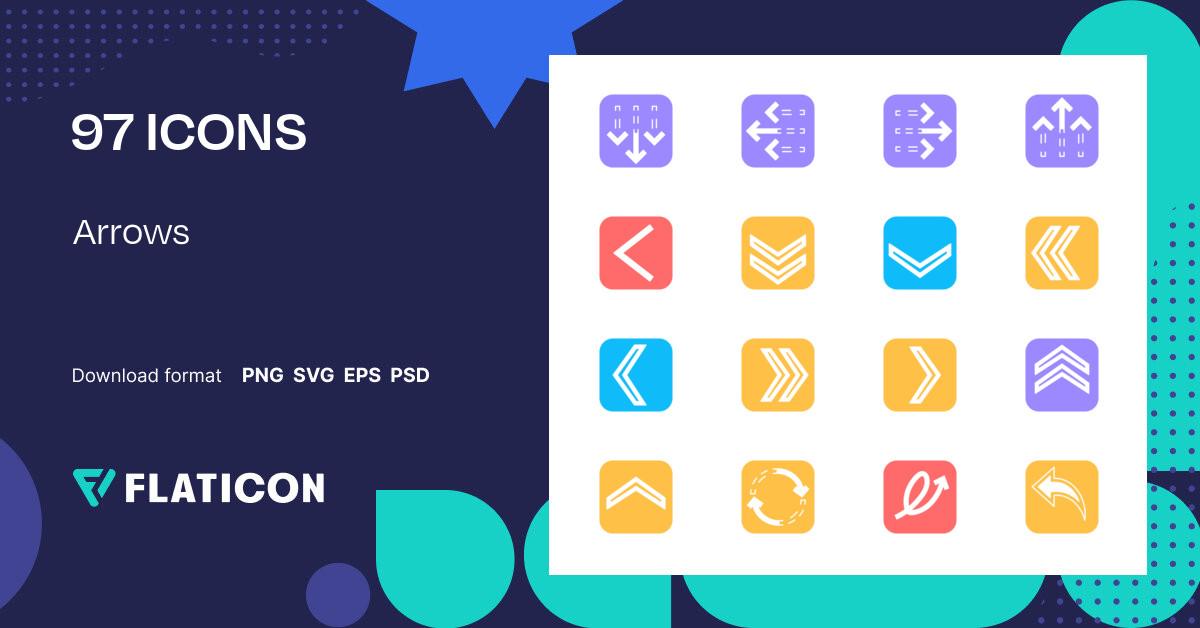 Arrows Icon Pack | Flat | 97 .SVG Icons