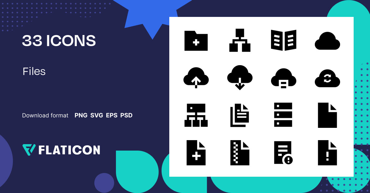 Files Icon Pack | Glyph | 33 .SVG Icons