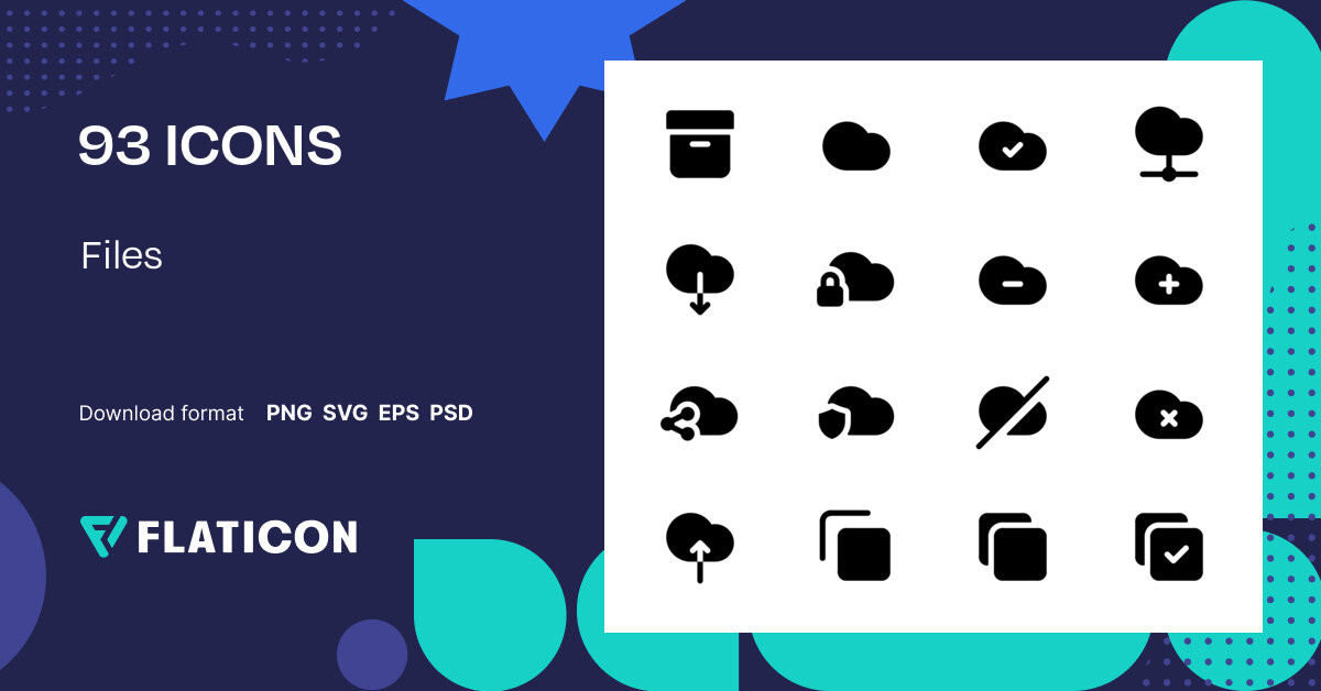 Files Icon Pack | Glyph | 93 .SVG Icons